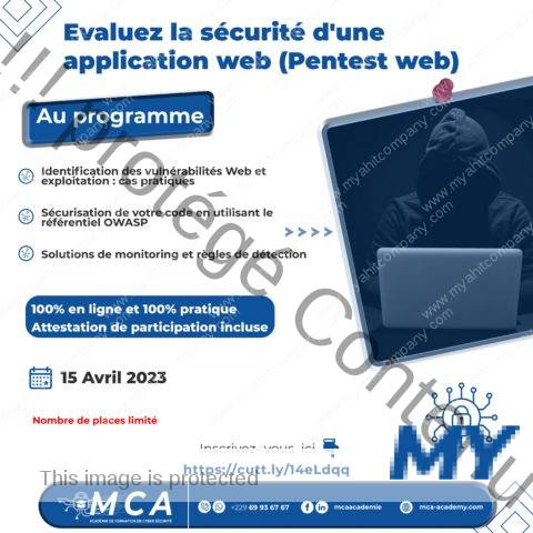 Evaluez la sécurité d'une application web (Pentest Web) - MYAH IT COMPANY